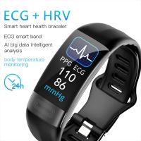 China New Smart Bracelet ECG HRV ECG Monitoring Blood Pressure Exercise Pedometer IP67 Waterproof USB Intelligent Health Monitoring for sale