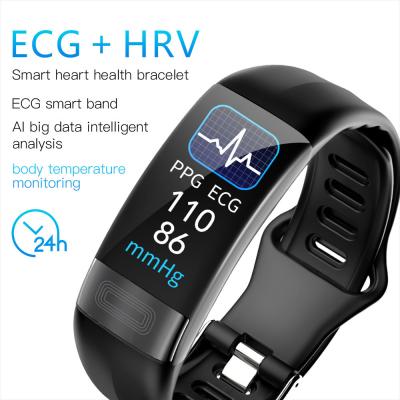 China New Smart Bracelet ECG HRV ECG Monitoring Blood Pressure Exercise Pedometer IP67 Waterproof USB Intelligent Health Monitoring for sale