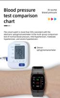 China Hot Sale Medical Grade Smart Watch air Pump air Bag Booster Heart Rate Blood Pressure Body Temperature Blood Oxygen Monitoring for sale