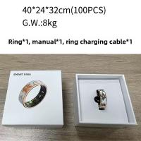 China Foreign Trade New Smart Ring Enamel Blood Oxygen Heart Rate Health Monitoring Step Counting Exercise  Sleep Girls for sale