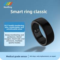 China NexRing smart ring—medical-grade titanium, IP68 waterproof, tracks sleep, blood oxygen, heart rate, HRV, stress, and exercise; non-invasive blood glucose monitoring. for sale