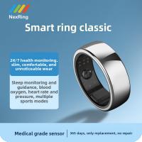China NexRing smart ring—medical-grade titanium, IP68 waterproof, tracks sleep, blood oxygen, heart rate, HRV, stress, and exercise; non-invasive blood glucose monitoring. for sale