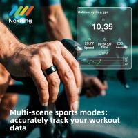 China NexRing smart ring—medical-grade titanium, IP68 waterproof, tracks sleep, blood oxygen, heart rate, HRV, stress, and exercise; non-invasive blood glucose monitoring. for sale