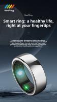 China NexRing smart ring—medical-grade titanium, IP68 waterproof, tracks sleep, blood oxygen, heart rate, HRV, stress, and exercise; non-invasive blood glucose monitoring. for sale