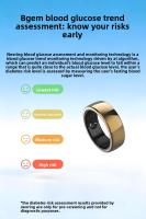 China NexRing smart ring—medical-grade titanium, IP68 waterproof, tracks sleep, blood oxygen, heart rate, HRV, stress, and exercise; non-invasive blood glucose monitoring. for sale
