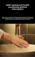 China NexRing smart ring—medical-grade titanium, IP68 waterproof, tracks sleep, blood oxygen, heart rate, HRV, stress, and exercise; non-invasive blood glucose monitoring. for sale