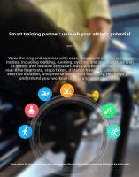 China NexRing smart ring—medical-grade titanium, IP68 waterproof, tracks sleep, blood oxygen, heart rate, HRV, stress, and exercise; non-invasive blood glucose monitoring. for sale