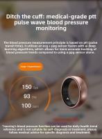 China CardioRing ECG Blood Pressure Smart Ring Medical Grade Dual Core Sleep Blood Oxygen Heart Rate HRV AI Health Tracker for sale