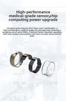 China CardioRing ECG Blood Pressure Smart Ring Medical Grade Dual Core Sleep Blood Oxygen Heart Rate HRV AI Health Tracker for sale