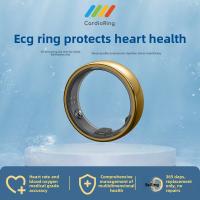 China CardioRing ECG Blood Pressure Smart Ring Medical Grade Dual Core Sleep Blood Oxygen Heart Rate HRV AI Health Tracker for sale