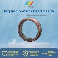 China CardioRing ECG Blood Pressure Smart Ring Medical Grade Dual Core Sleep Blood Oxygen Heart Rate HRV AI Health Tracker for sale