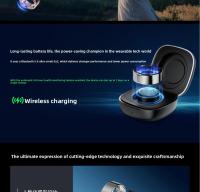 China Smart Health Ring Series combining AI technology with wearable sensors for continuous blood glucose and vital sign monitoring for sale