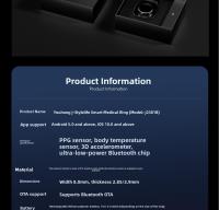 China Smart Health Ring Series combining AI technology with wearable sensors for continuous blood glucose and vital sign monitoring for sale