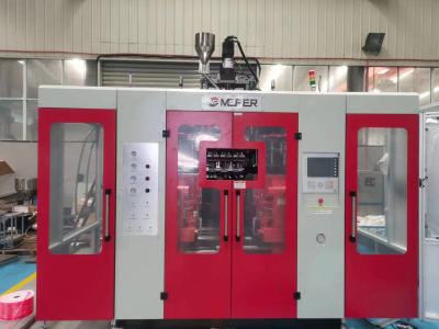 China Auto Defleshing System Plastic Bottle Blow Molding Machine Max Capacity 20L for sale