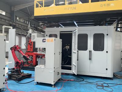 China Triple Colors Automatic PET Blow Molding Machine with In Mould Labeling and Parison Control System for sale