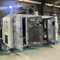 China Extrusion Blow Molding Machine with Variable Frequency Motor Control 3 Heads and Auto Deflashing for Plastic Hollow Products for sale