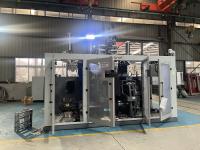China Automatic Extrusion Blow Molding Machine with 40 Sets of Mould Data Memory, Auto Deflashing, and 3 Sets of Heads for sale