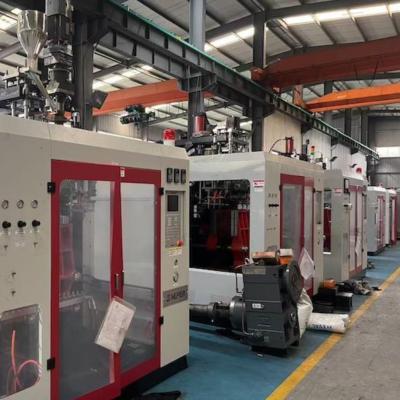 China Extrusion Blow Molding Machine Double Station High Efficiency 80mm Screw Diameter for Plastic Container for sale