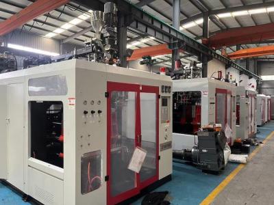 China HDPE Industrial Bottle Extrusion Blow Molding Machine with Double Station Toggle Clamping and Centralized Microcomputer Control for sale