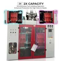 China Juice Beverage 500ml PE Extrusion Blow Molding Machine 80FDE-4S for sale