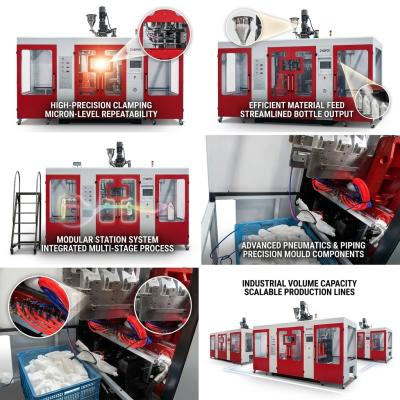 China Double Layer View Strip Extrusion Blow Molding Machine MP100FD for sale