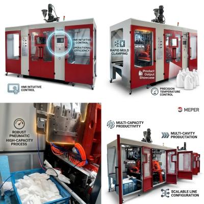 China Heavy Duty 200kN Extrusion Blow Molding Machine 100mm MP100FD for sale