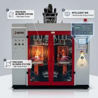 China Meper Compact 500ml Container Extrusion Blow Molding System for sale