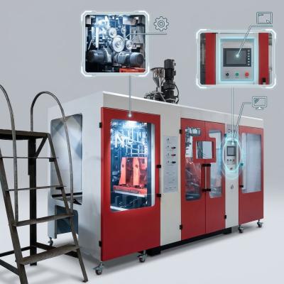 China PE PP HDPE Blow Molding Machine 10L Double Station 200kN Clamping for sale