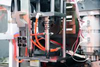 China 50ML-4L Automatic Extrusion Blow Molding Machine MP70D-2S For Kids Zone Plastic Products for sale