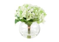 China Realistic Hydrangeas Silk Fake Flowers Centerpieces 15cm 20cm for sale