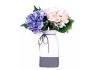 China Realistic Hydrangeas Silk Fake Flowers Centerpieces 15cm 20cm for sale