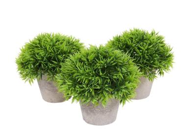 China Plastic PE Small Artificial Potted Greenery Support OEM ODM for sale