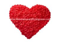 China Silk Satin Fake Rose Artificial Flower Petals For Valentine'S Day for sale