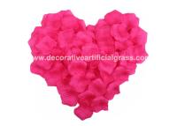 China Red Artificial Flower Petals Silk Satin Rose Petals OEM ODM for sale