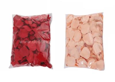 China 1000pcs Handmade Silk Cloth Faux Realistic Fake Rose Petals 5*5cm for sale