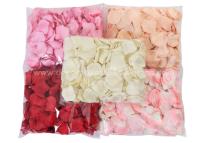China 1000pcs Handmade Silk Cloth Faux Realistic Fake Rose Petals 5*5cm for sale