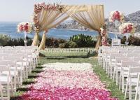 China 4.5*4.5cm 5*5cm Party Event Decoration Silk Rose Petals For Wedding for sale