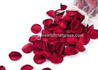 China OEM ODM Silk Fabric Synthetic Artificial Rose Petals For Decoration for sale