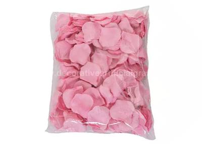 China 4.5*4.5cm 5*5cm Artificial Pink Silk Rose Petals Environmental-Friendly for sale