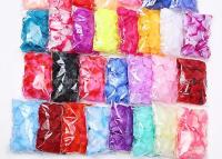 China 4.5*4.5cm 5*5cm Artificial Pink Silk Rose Petals Environmental-Friendly for sale
