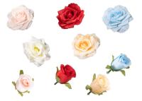 China OEM Artificial Fake Rose Heads DIY Wedding Home Decoration for sale
