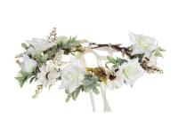 China Bridal Simulation Artificial Flower Garland Diy Fake Flower Crown 18cm for sale