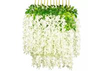 China 3.6FT Hanging Silk Wisteria Artificial Flowers Home Party Wedding Decor for sale