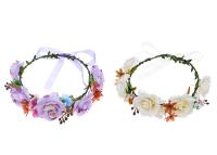China Adjustable Hairbands Silk Flower Wedding Wreath For Hair OEM ODM for sale