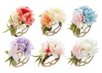 China Bridesmaid Artificial Silk Flowers Silk Wrist Corsages OEM ODM for sale