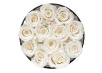 China 3 Inches Stemless Realistic Stemless Fake Flowers Roses For Valentine Weddings Decor for sale