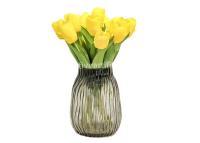 China 15 Pcs Artificial Tulip Silk Flower Bouquets Resin Decorations for sale
