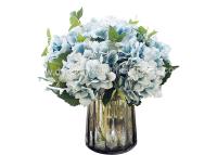 China Hydrangea Artificial Silk Flowers Fake Flower Arrangements For Weddings for sale