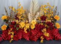 China Vibrantly Colored Road Lead Artificial Silk Flowers Runner No Fading for sale