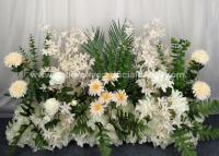 China Vibrantly Colored Road Lead Artificial Silk Flowers Runner No Fading for sale